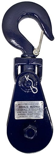 B/A Products 6I-4T4 4T/4.5" Snatch Block with Latch, 7.2 Height, 4.4 ...