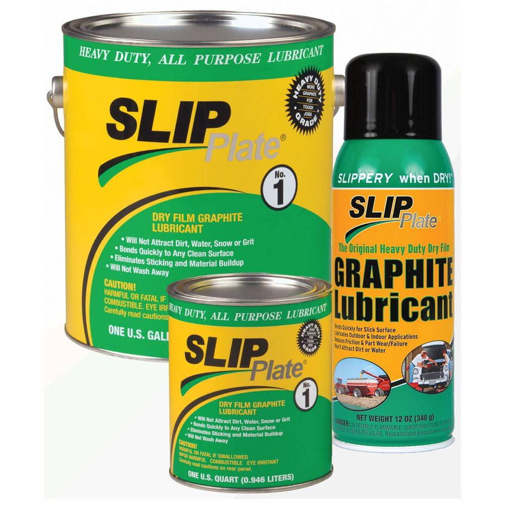 B/A Products SLIP Plate 1 Dry Graphite Lubricant, 1 Quart Can ("Pack"6 ...