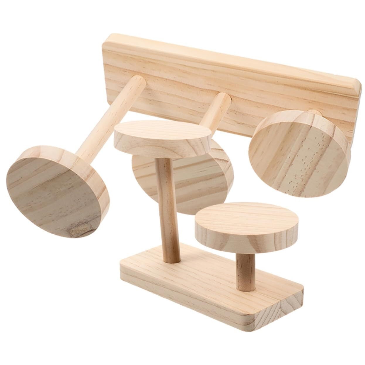 B Action for Home Holder for Desk Display Holder Wood Action Figure ...