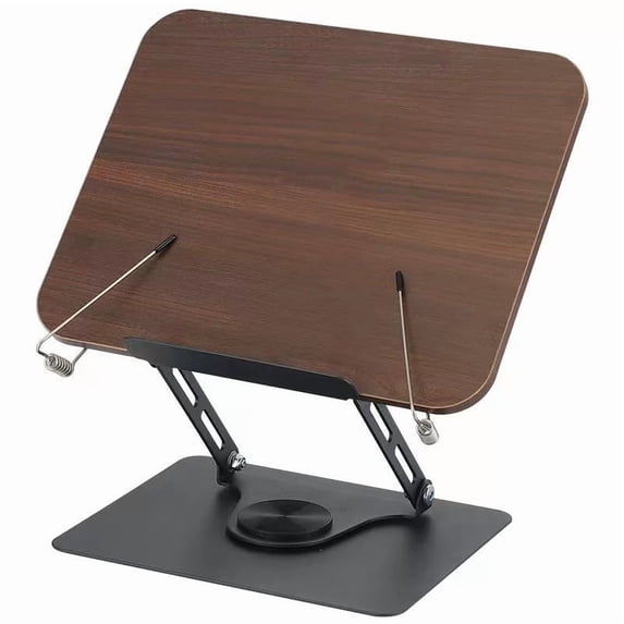 B Adjustable Rotating Wooden Book Stand For Reading, Multi-Angle ...