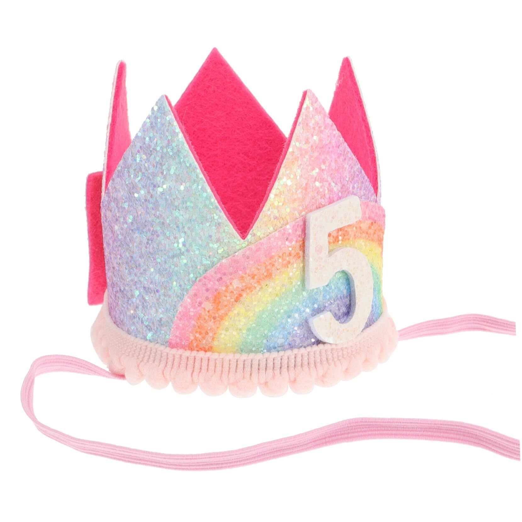 B Adorable Boys and Girls Birthday Crown Hat Baby Crowning Headband ...