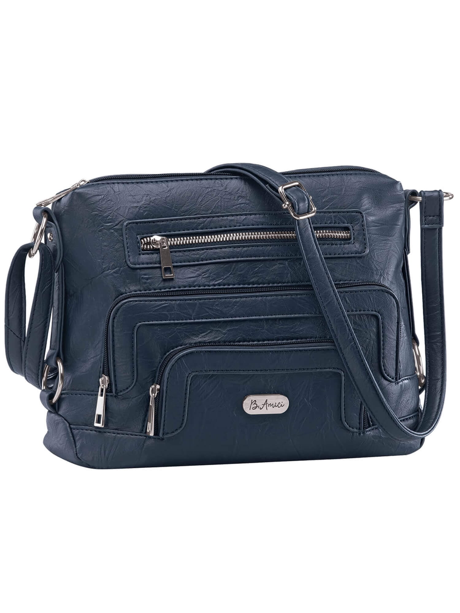Fox Valley Traders Genuine Leather Organizer Hobo, RFID Protection ...