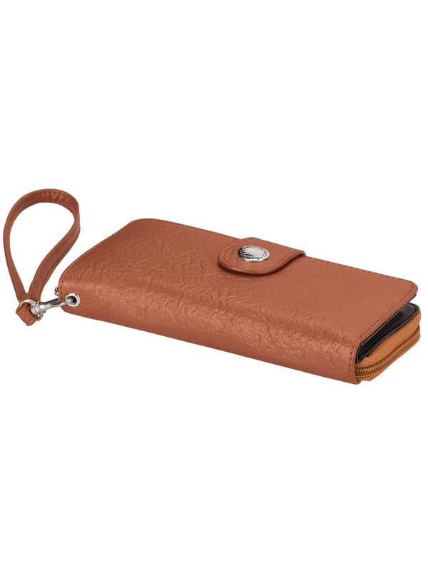 B. Amici Nancy RFID Leather Wallet with Wristlet - Stylish and ...