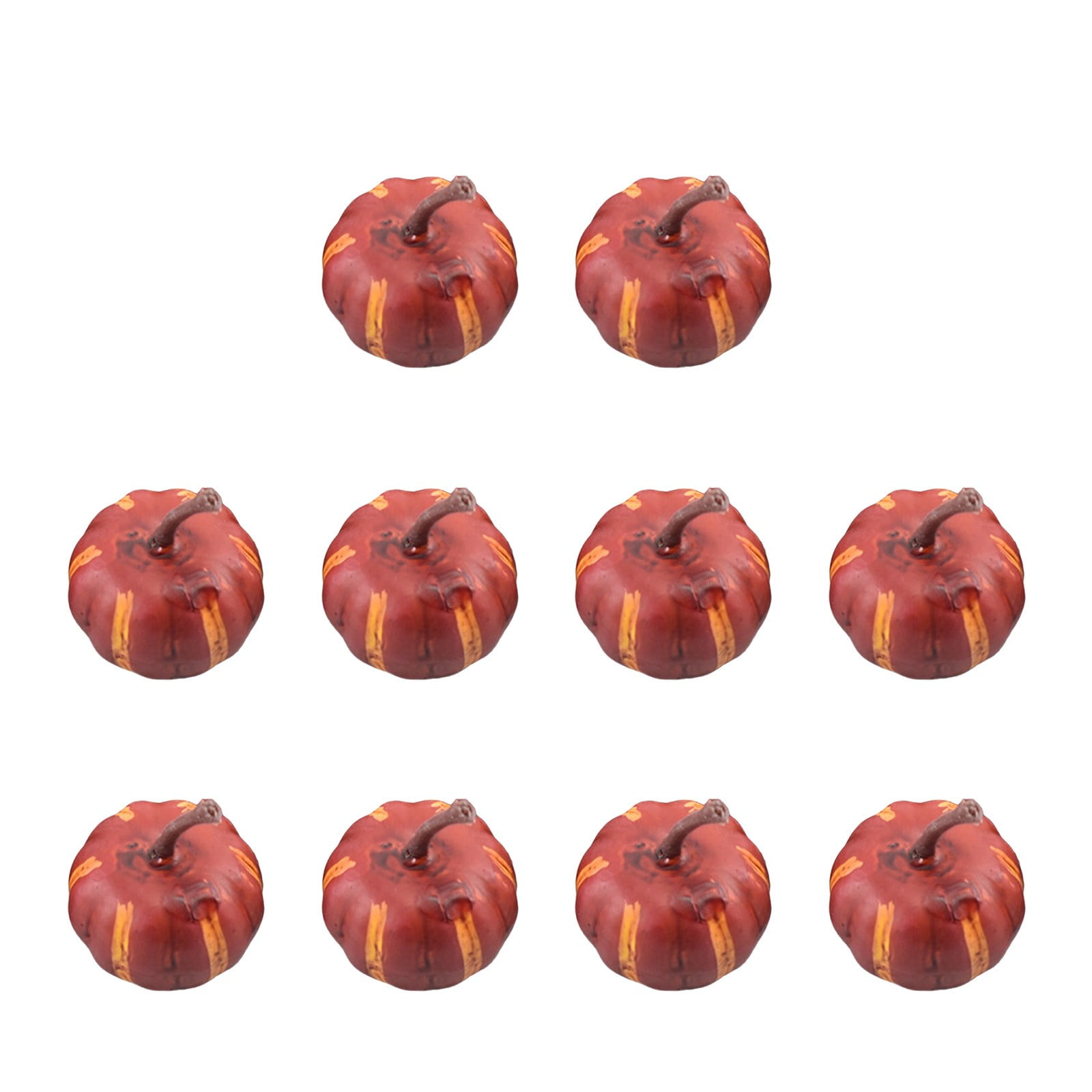 B Artificial Mini Pumpkins Decor Set Of 10 Realistic Fall Thanksgiving ...