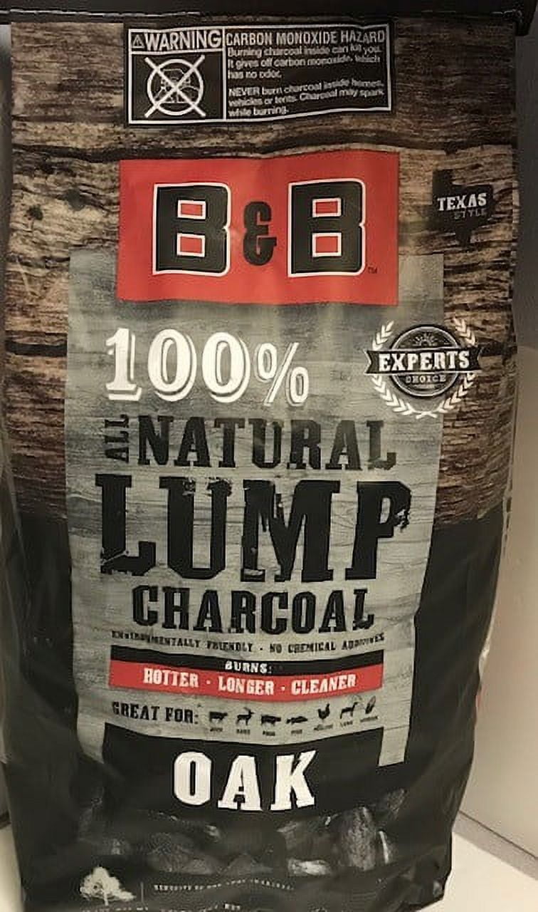 B&B All Natural Lump Oak Charcoal, 20 Lb. - Walmart.com