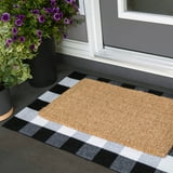 B&B Buffalo Plaid Runner Rug, Washable, Black and White Checkered Rug ...