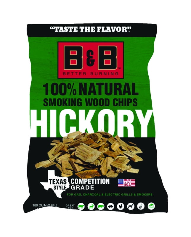B&B Charcoal 8019852 180 cu. in. Hickory Wood Smoking Chips - Walmart.com