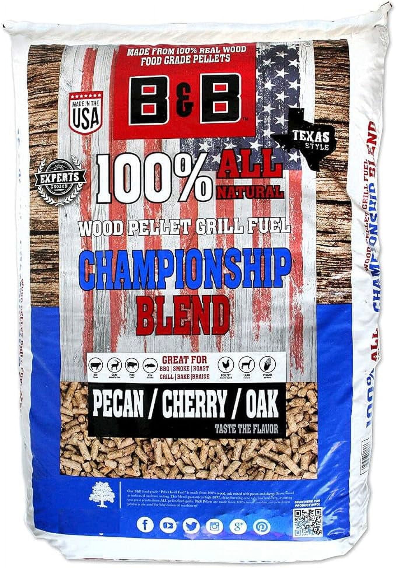 B&B Charcoal Championship Pellets 20 lb Bag - Walmart.com