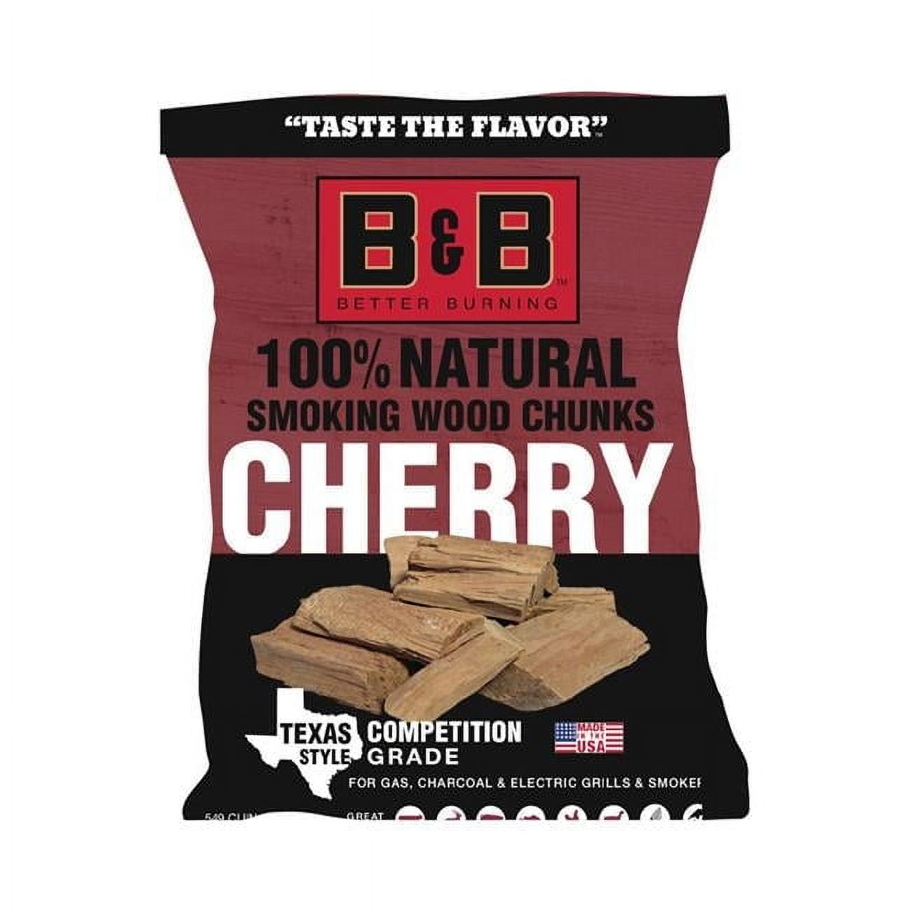 B&B Charcoal Cherry Wood Smoking Chunks, 549 cu. in. - Walmart.com
