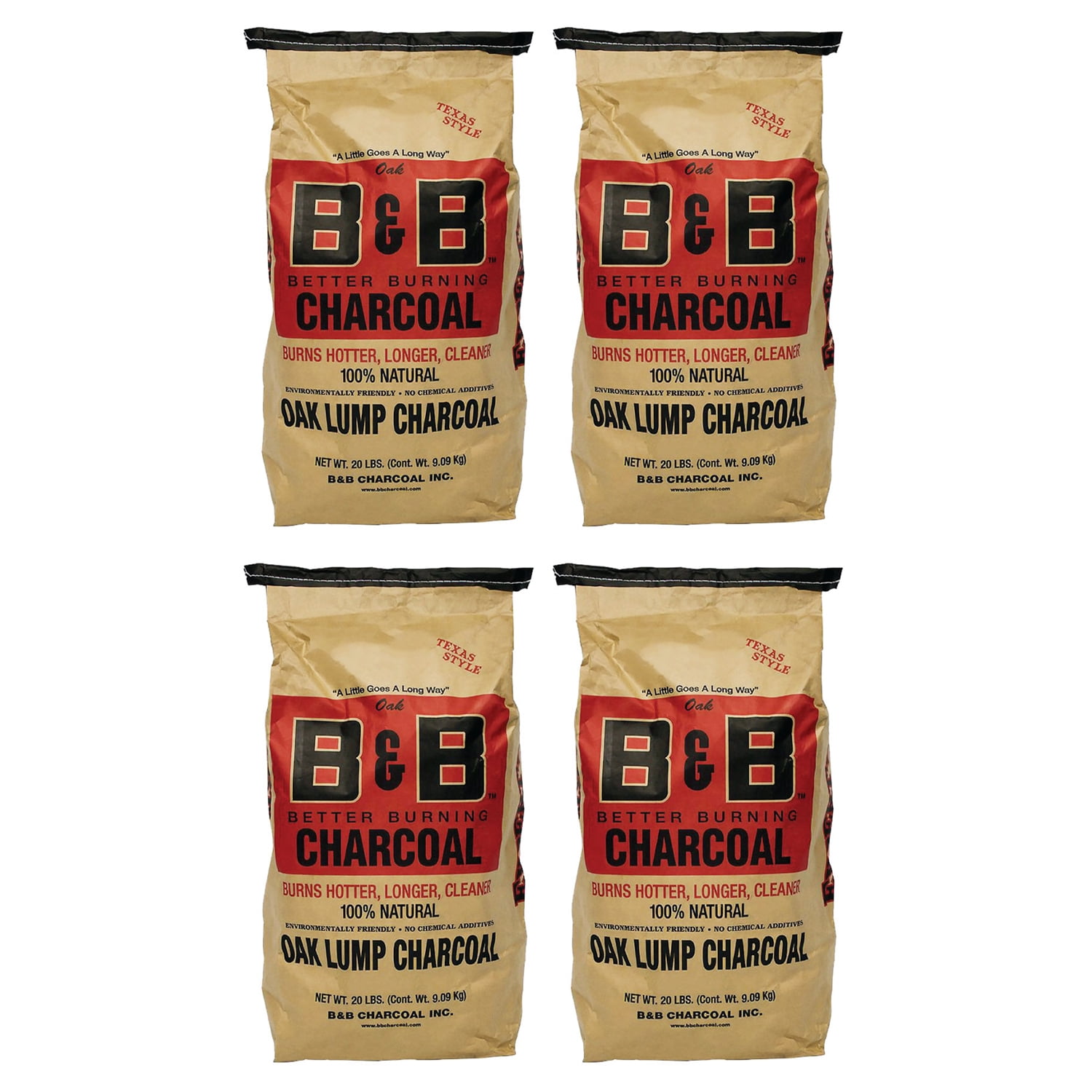 B&B Charcoal Natural Wood Chunk Light, Low Smoke Oak Lump Grilling ...
