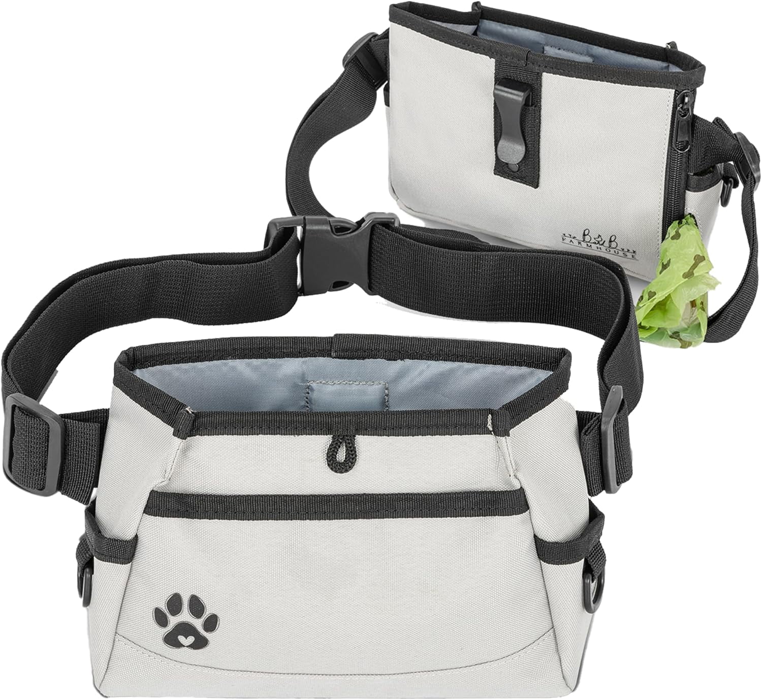 B&B Farmhouse Dog Treat Pouch for Training - Custom Design, Dog Walking ...