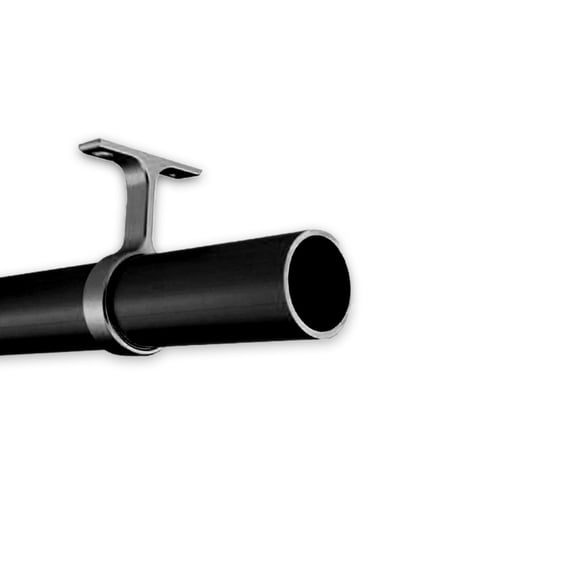 B&B Hardware Round Wardrobe Rod with End Supports 33 mm Thick Anodized ...
