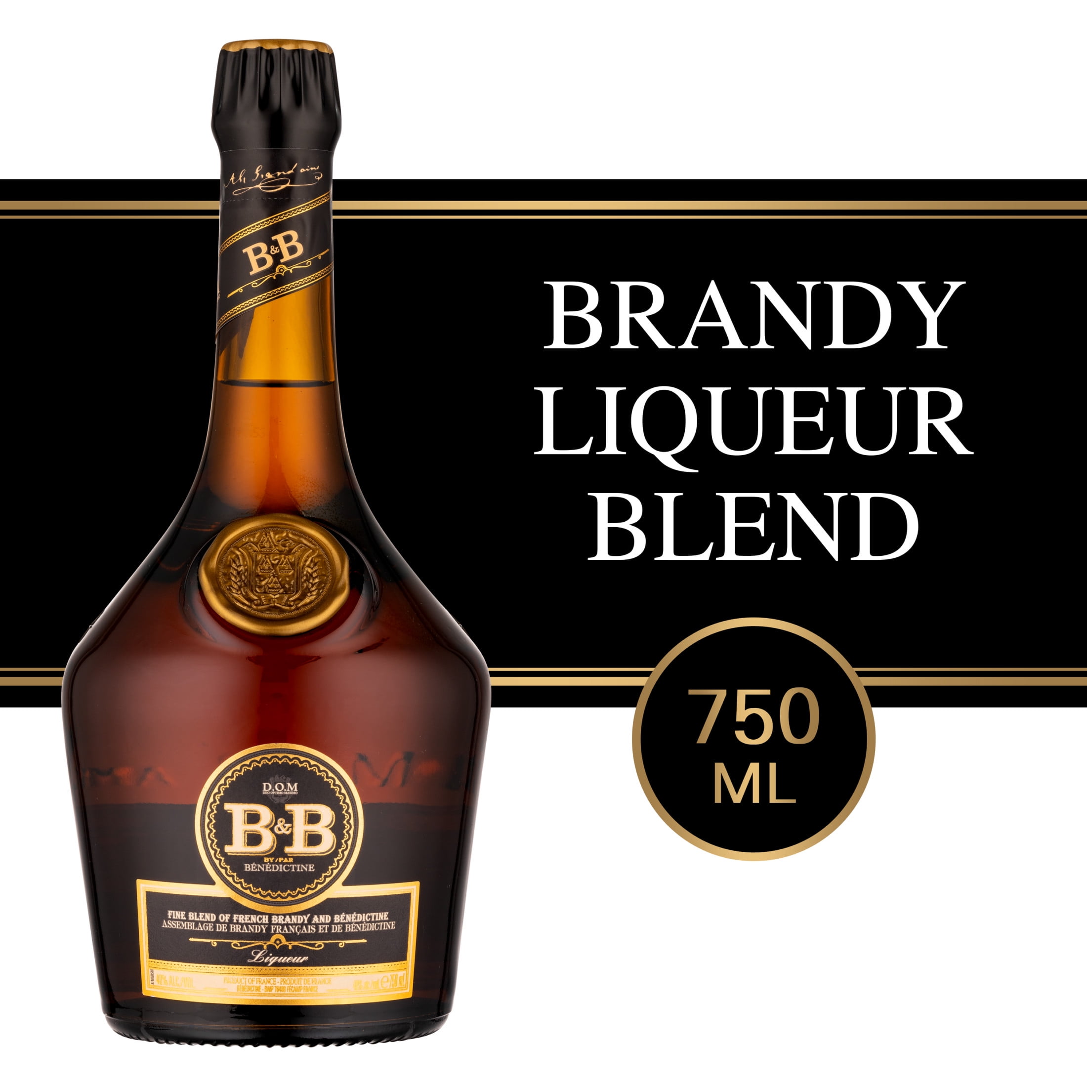 B&B Liqueur by Benedictine, 750 mL Bottle, ABV 40% - Walmart.com