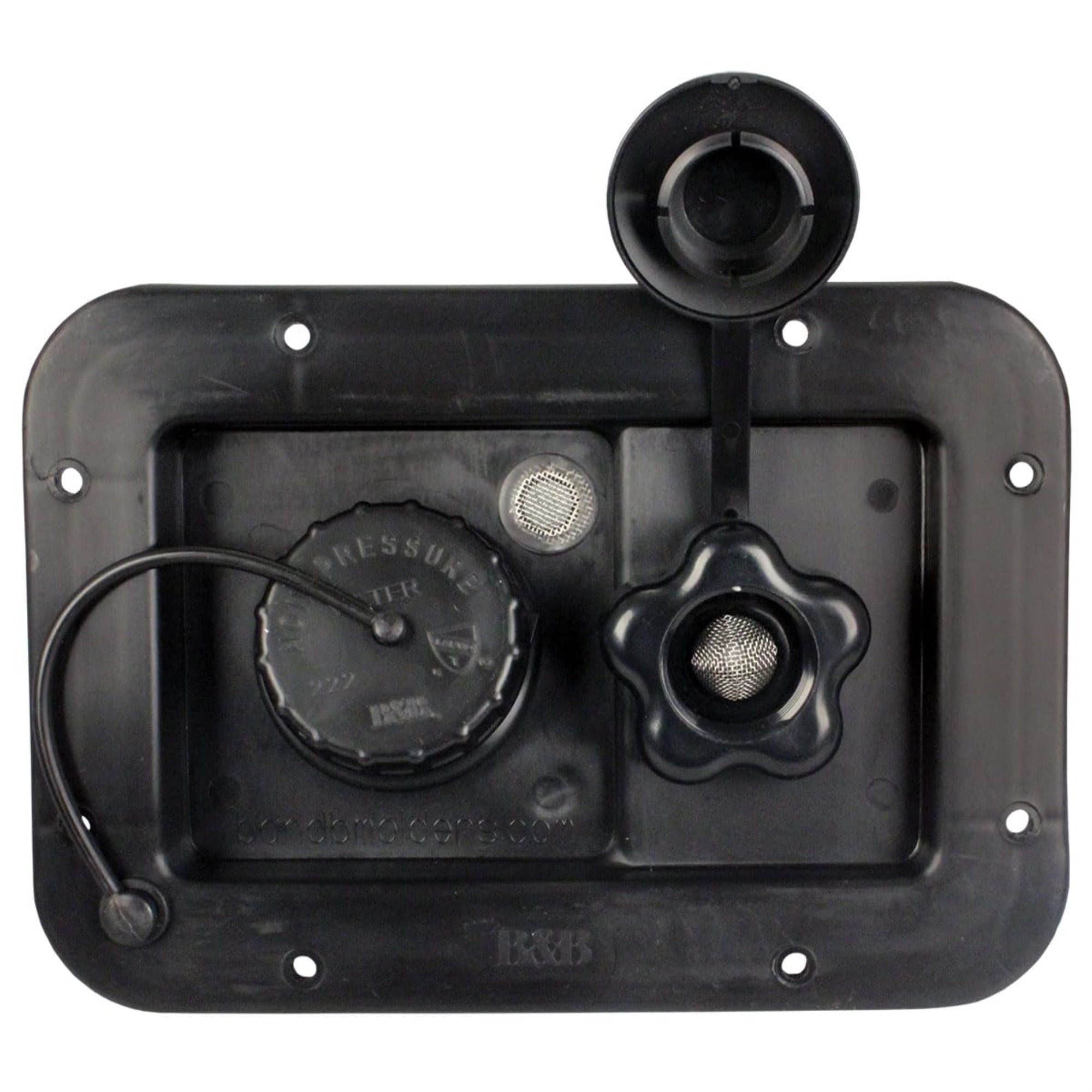 B&B Molders 94223 City/Gravity Dish Plas CV, Black - Walmart.com