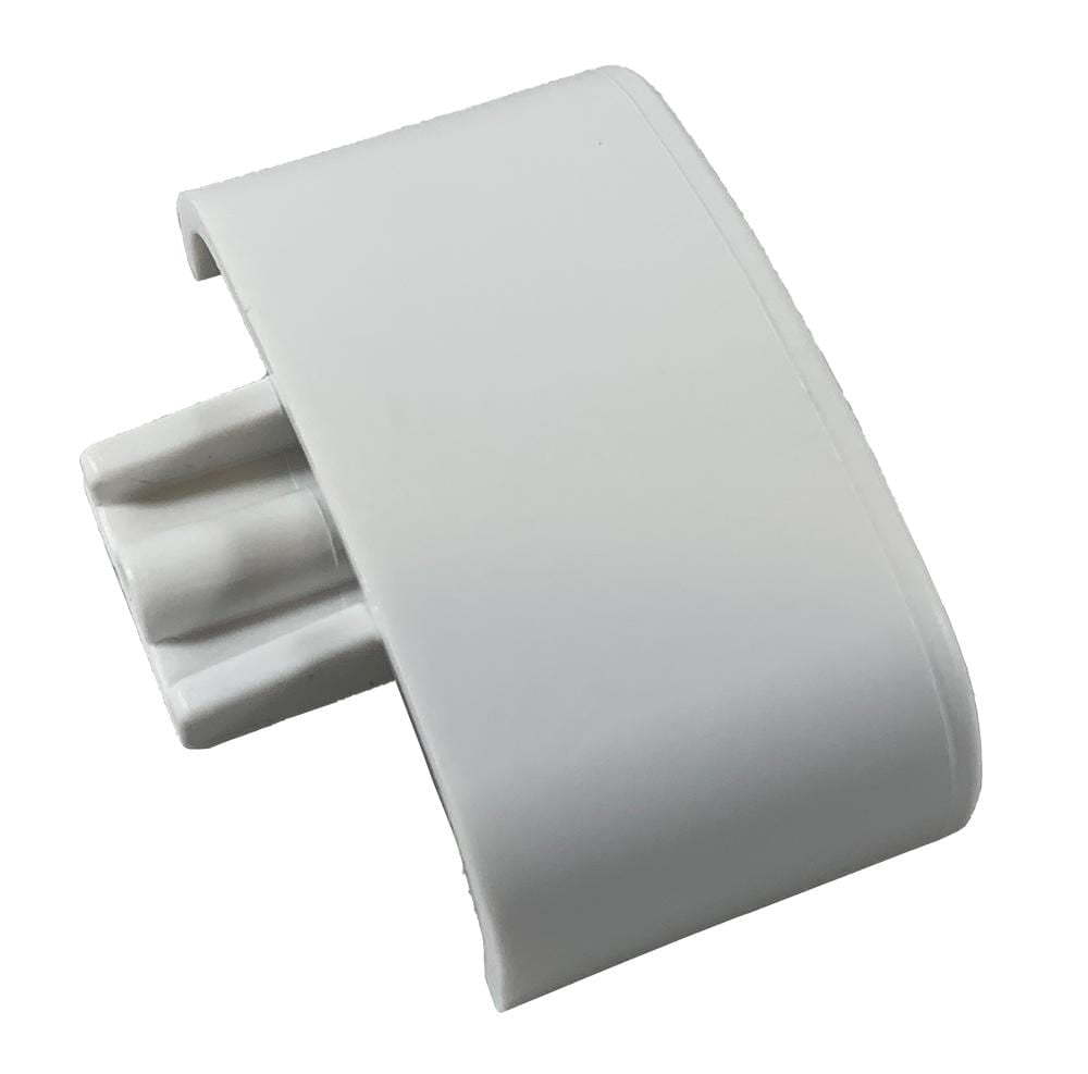 B&B Molders RV 1-1/2" Extrusion End Cap, White - Walmart.com