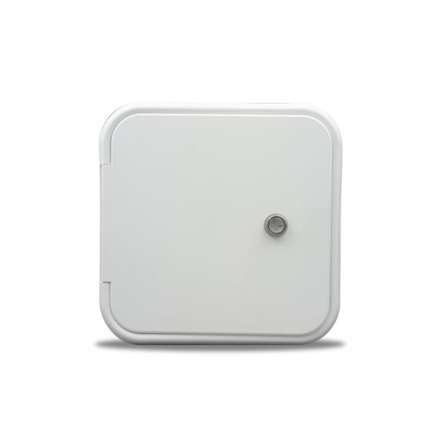B&B Molders RV Camper Gas/Fuel Hatch with Slant Back Polar White PN ...