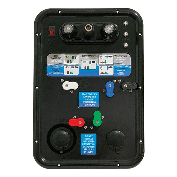 B&B Molders RV Nautilus P1 H2O System, 90 Degree Swivel Fittings, Black ...