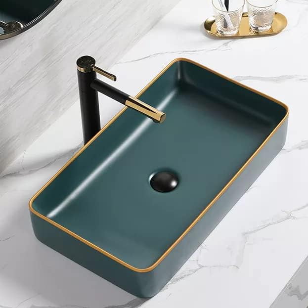 B Backline Ceramic Table Top Wash Basin Over Counter Vessel Sink Wash ...