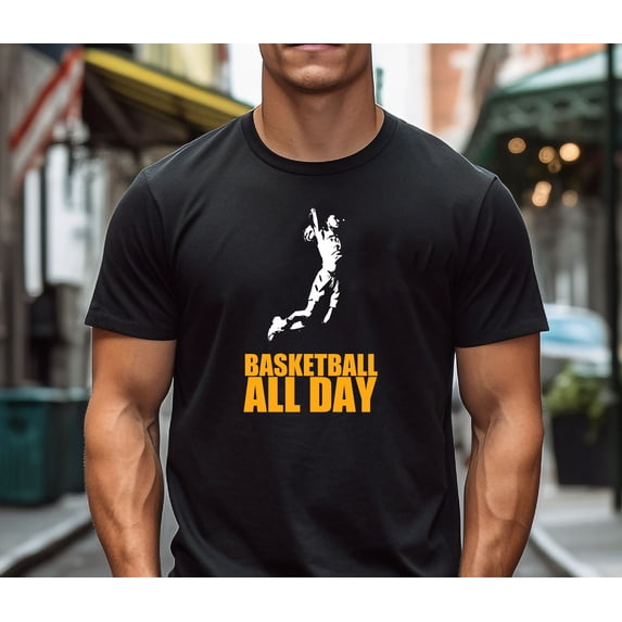 B-Ball Basketball All Day" Slam Dunk Tee/ Unisex Softstyle T-Shirt ...
