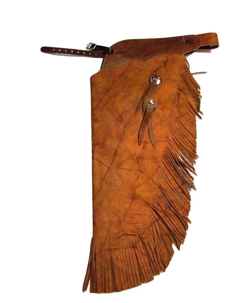 B Bar B Western Chaps Basic Snap Leather XL Brown 05-05-0049SD ...