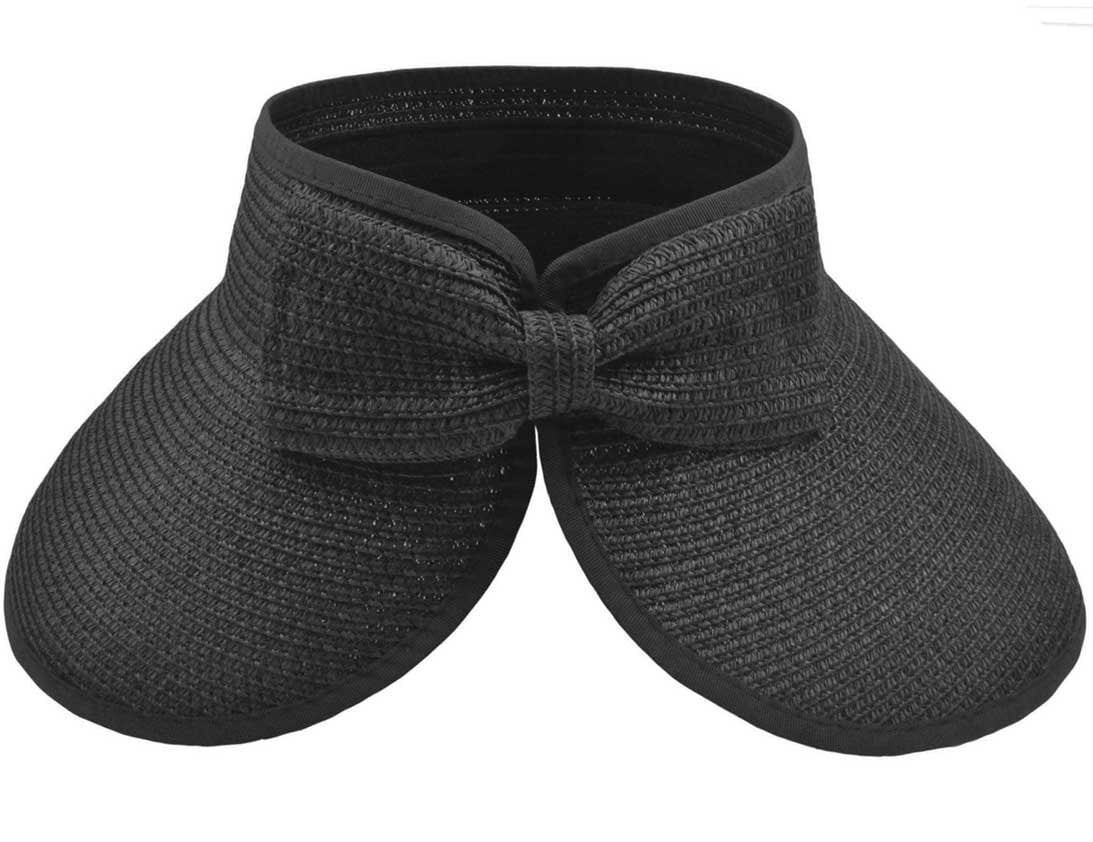 B Beach Hats for Women, Packable Straw Sun Hat with Wide Brim and ...