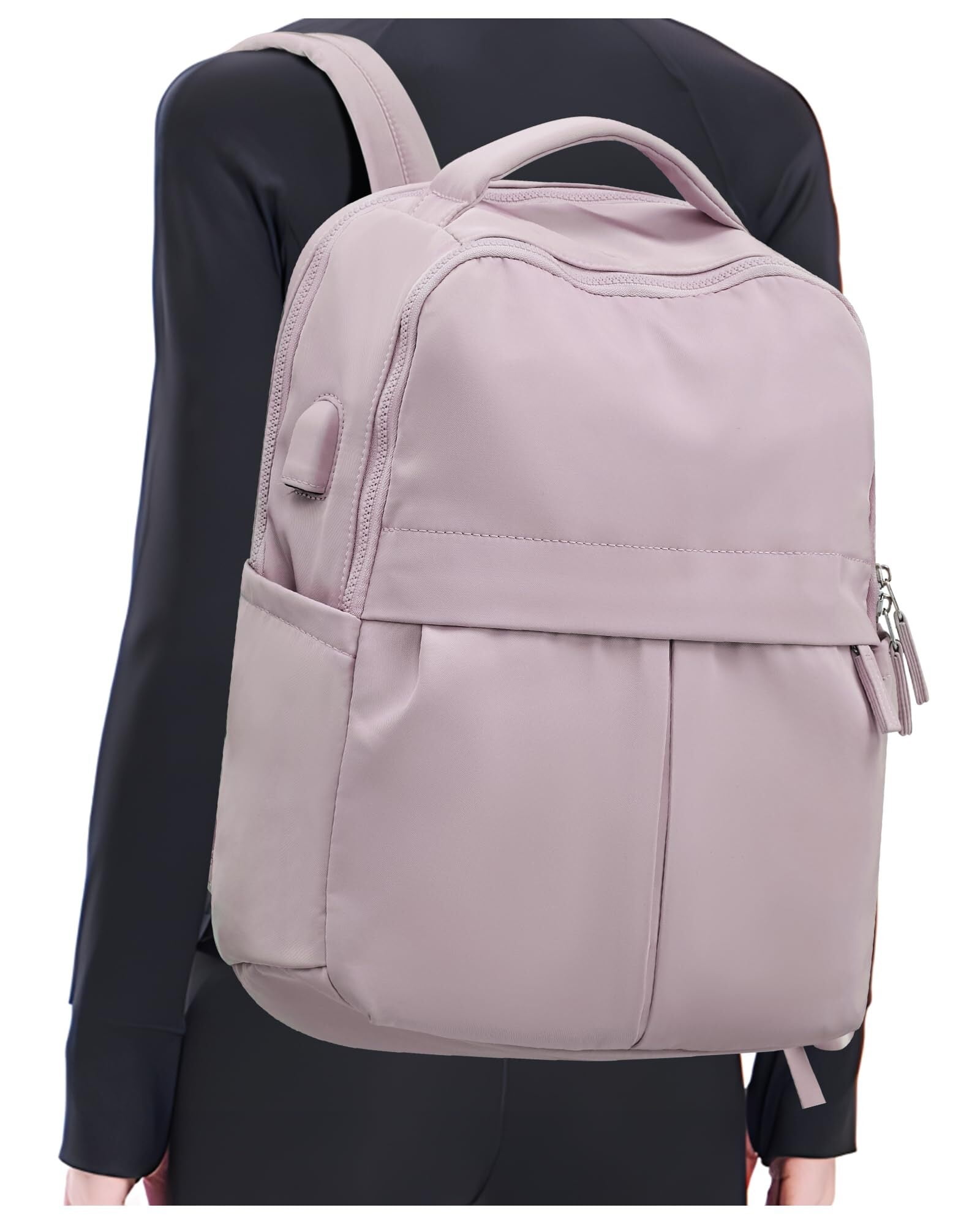 B Beige Laptop Backpack For Women Travel Backpack Carry On Backpack For ...