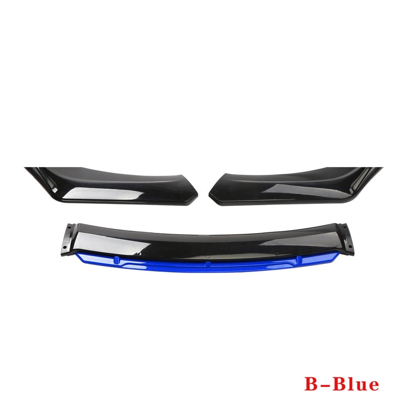 B-Blue-Car Front Bumper Body Kit, Spo-Microphone Splitter, Diffuser ...