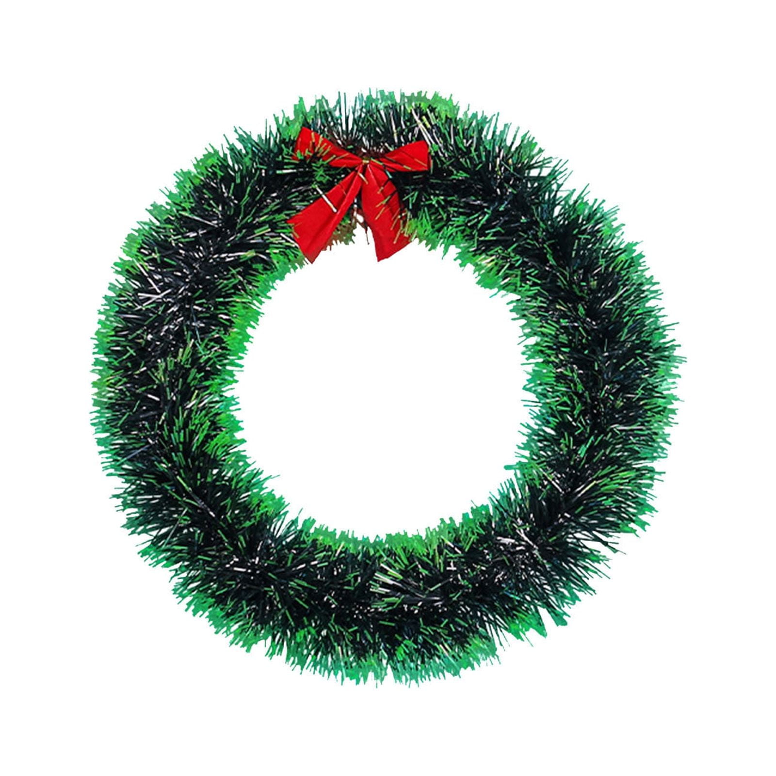 B Bow Christmas Garland 10Inch White And Green Top Garland Shopping ...