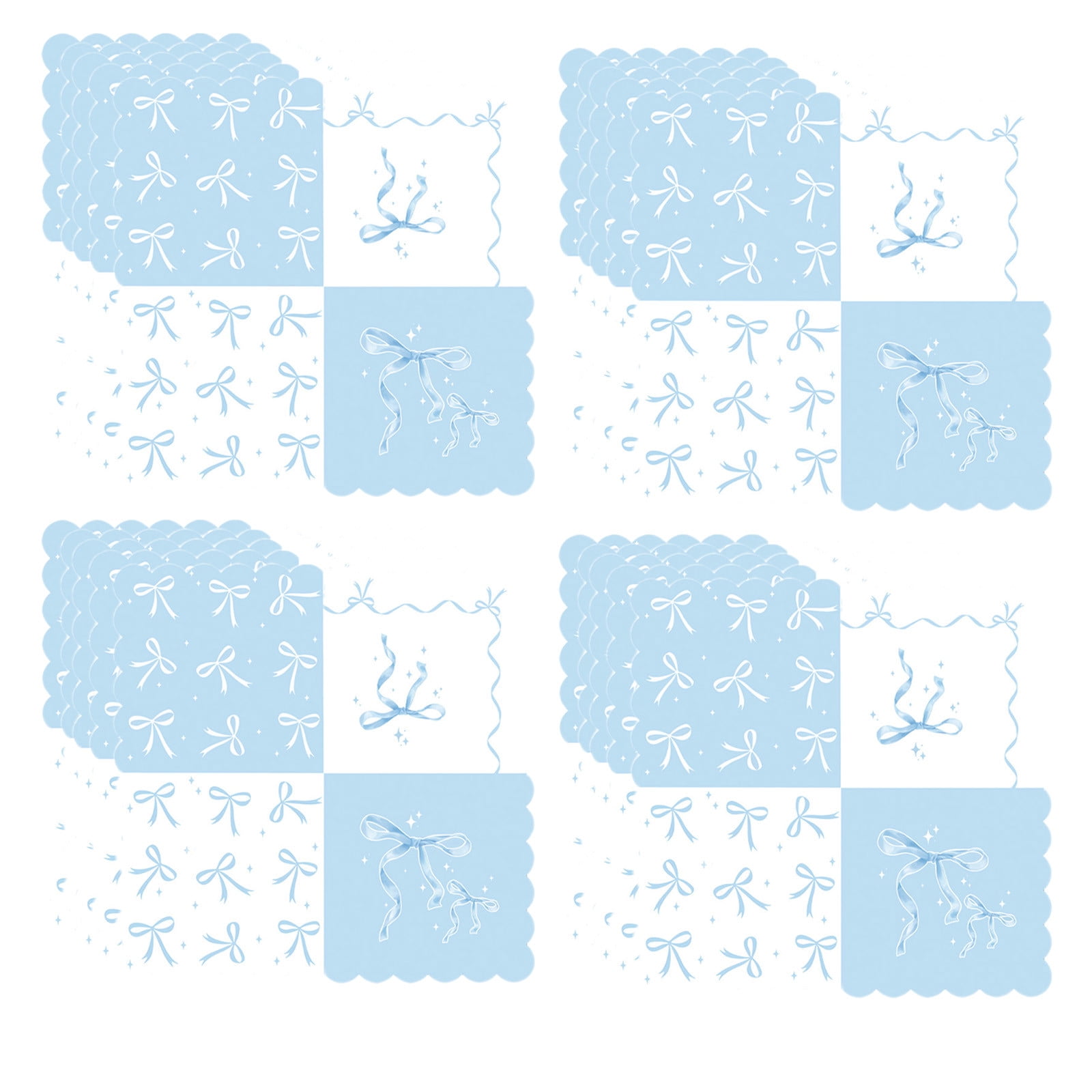 B Bow Tie Napkins 20 Count Disposable Party Decor For Baby Shower ...