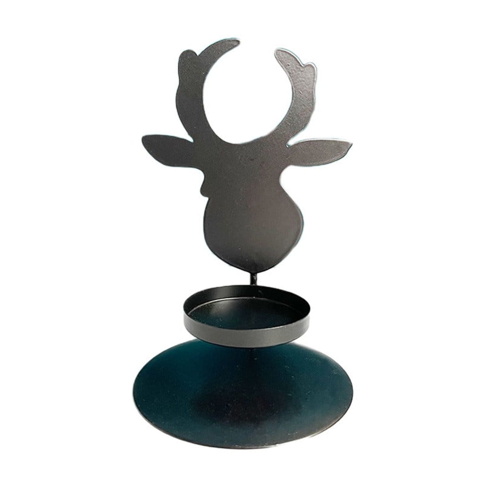 B Candle Holders Deer Shaped Tree Snowflake Star Iron Metal Candlestick ...