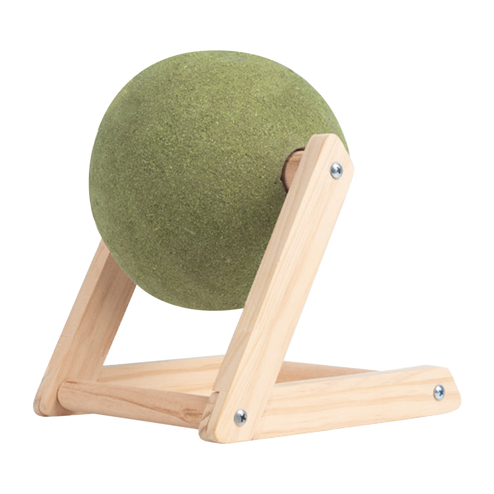 B Catnip Toy For Cats Triangular Wooden Scratching Board With Hanging ...