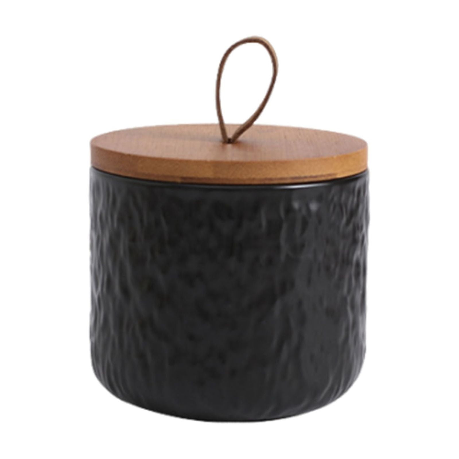 B Ceramic Sealed Storage Container 260Ml Small Size Matte Black ...