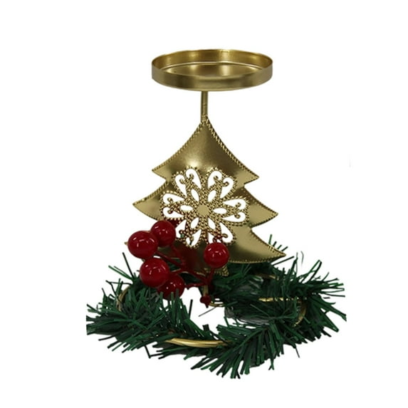 B Christmas Candlestick Metal Reindeer Heart Design Table Centerpiece ...