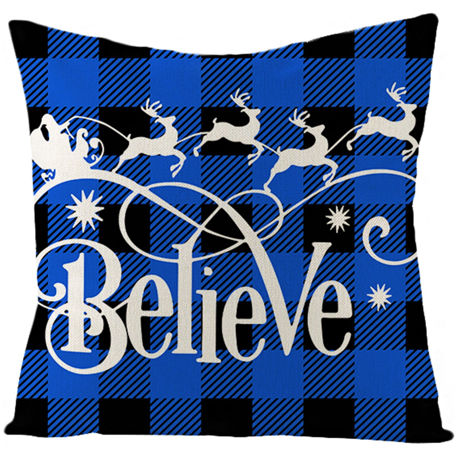 B Christmas Cushion Hugging Case Linen Home Sofa Decoration 1Pcs 17 ...