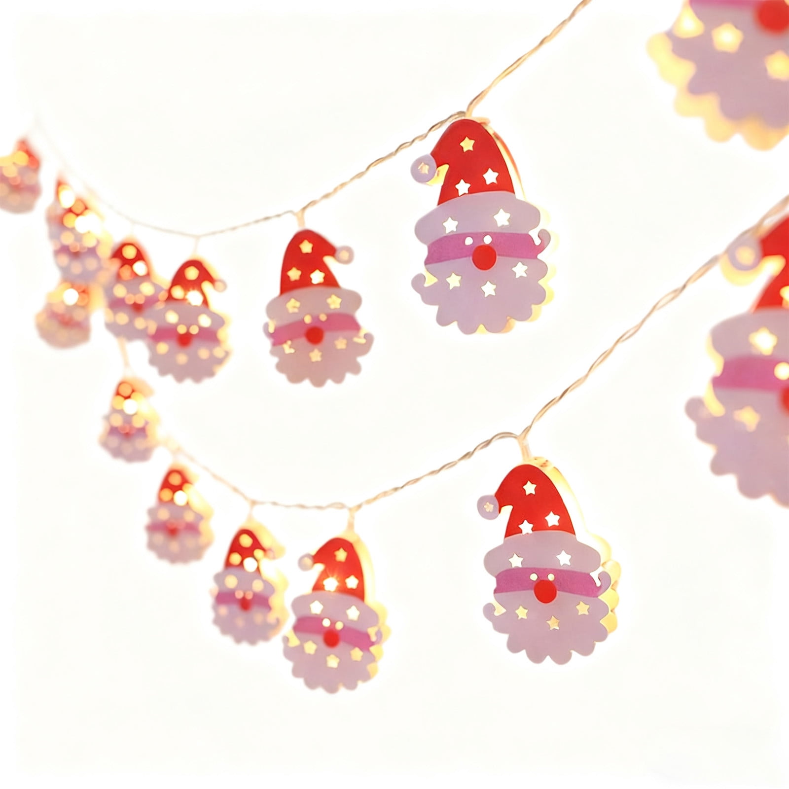 B Christmas Decoration Party Supplies Iron Santa Claus Snowman Led ...