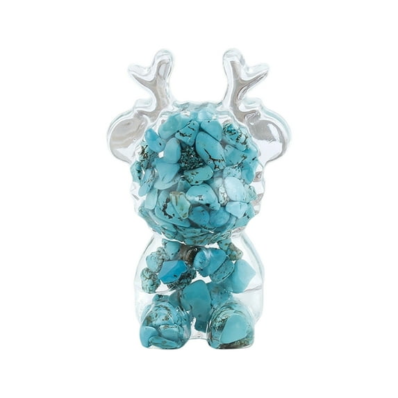 B Christmas Deer Desktop Ornaments With Crystal Stones For Tv Cabinet ...
