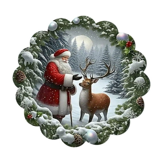 B Christmas Diatomite Placemat Washable Stain Resistant Insulation ...