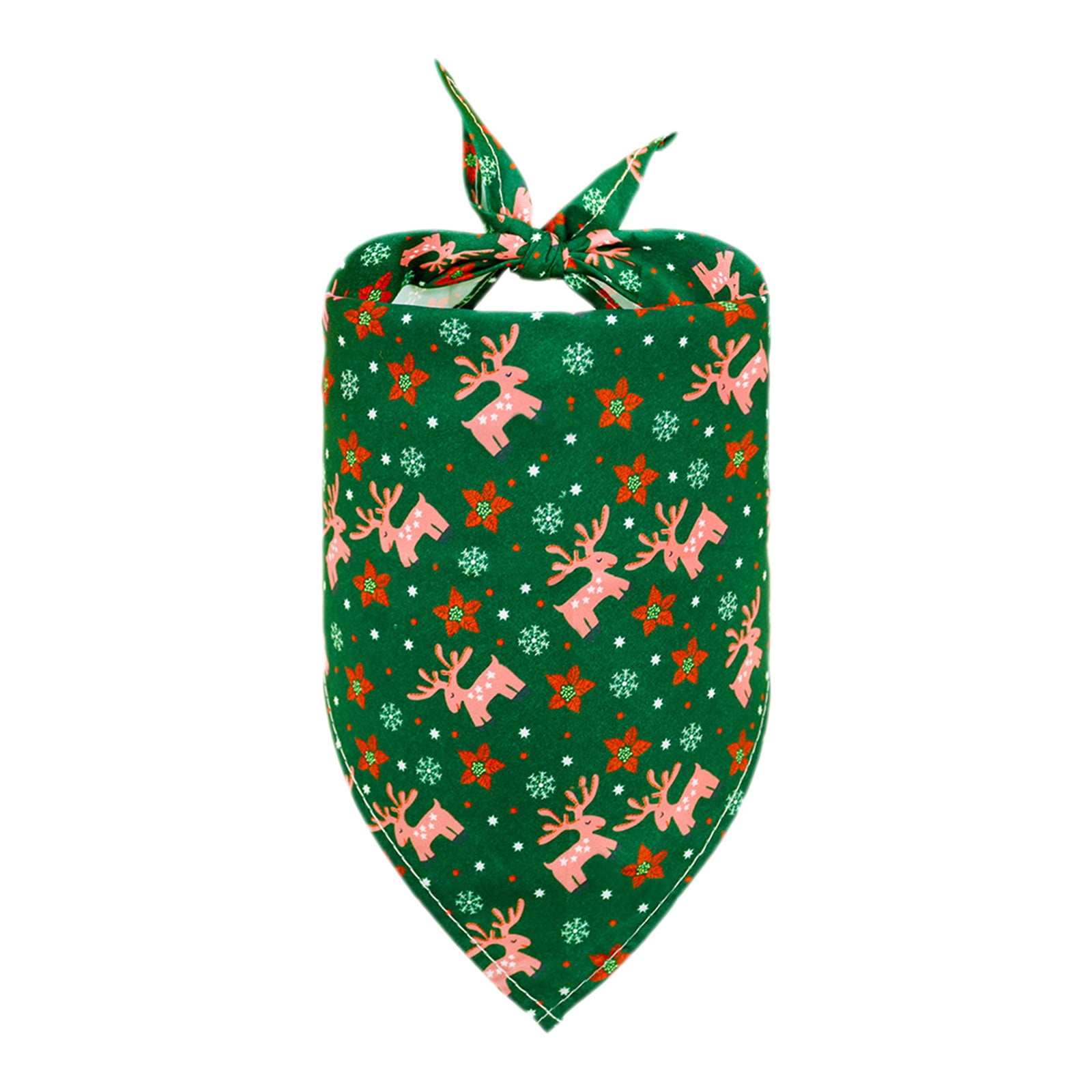 B Christmas Dog Scarf Pet Bandana With Double-Sided Holiday Patterns ...