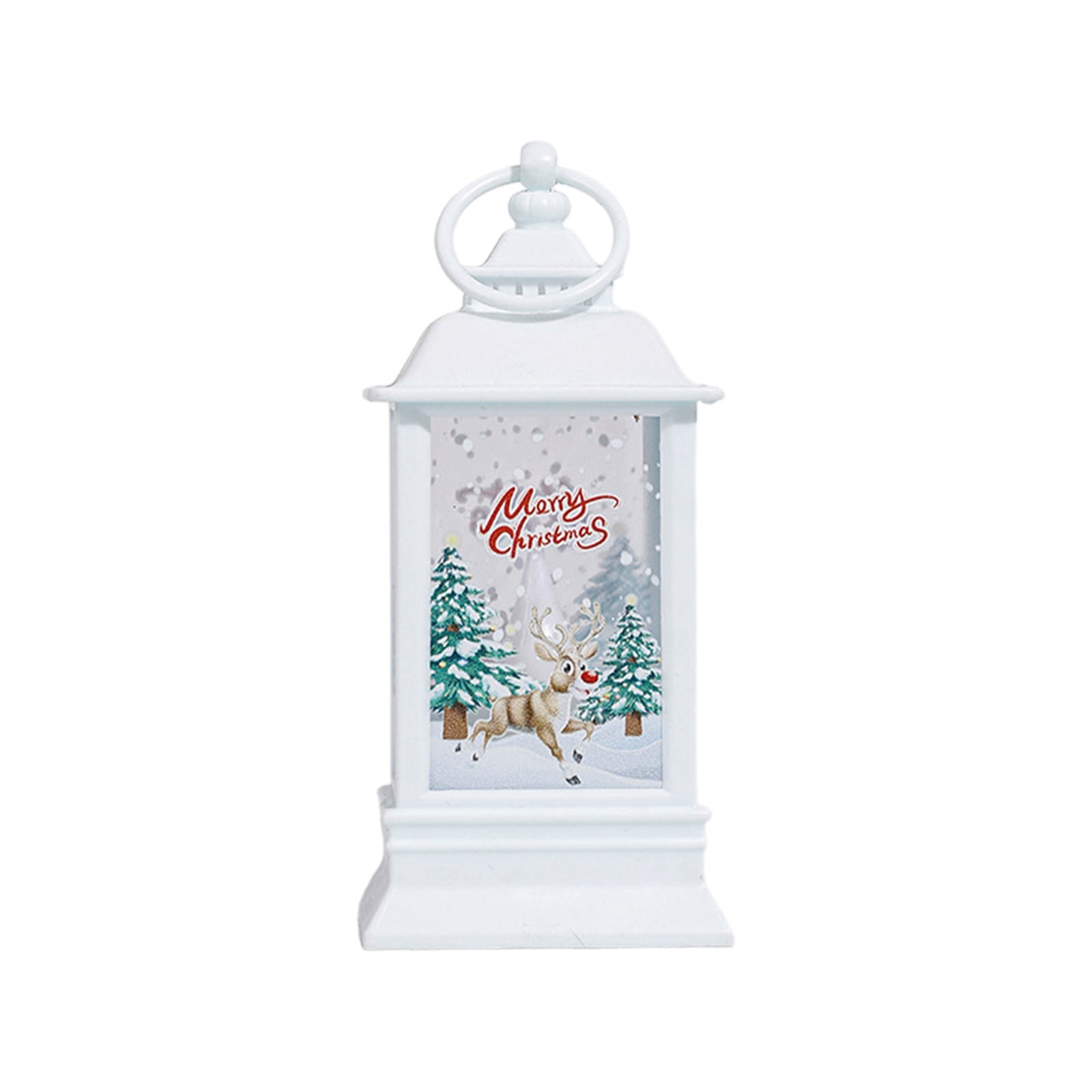 B Christmas Four-Corner Lantern Festive Decoration Light Portable ...
