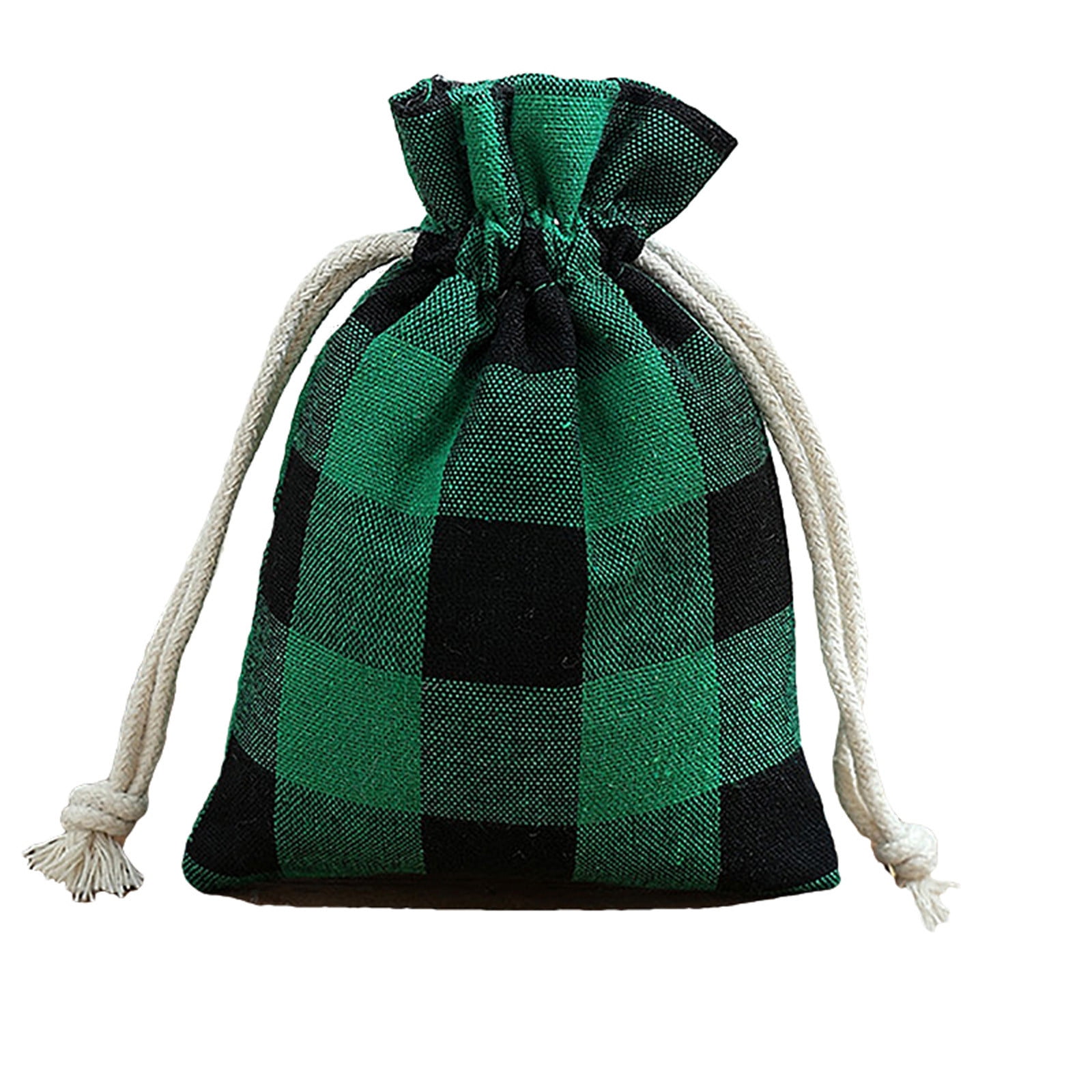 B Christmas Gift Bag Flannel Drawstring Tie Mouth Bag For Candy Gifts ...