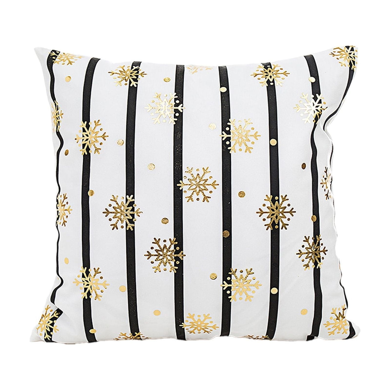 B Christmas Pillow Cover Hot Stamping Cushion Cover 45X45Cm Color B ...