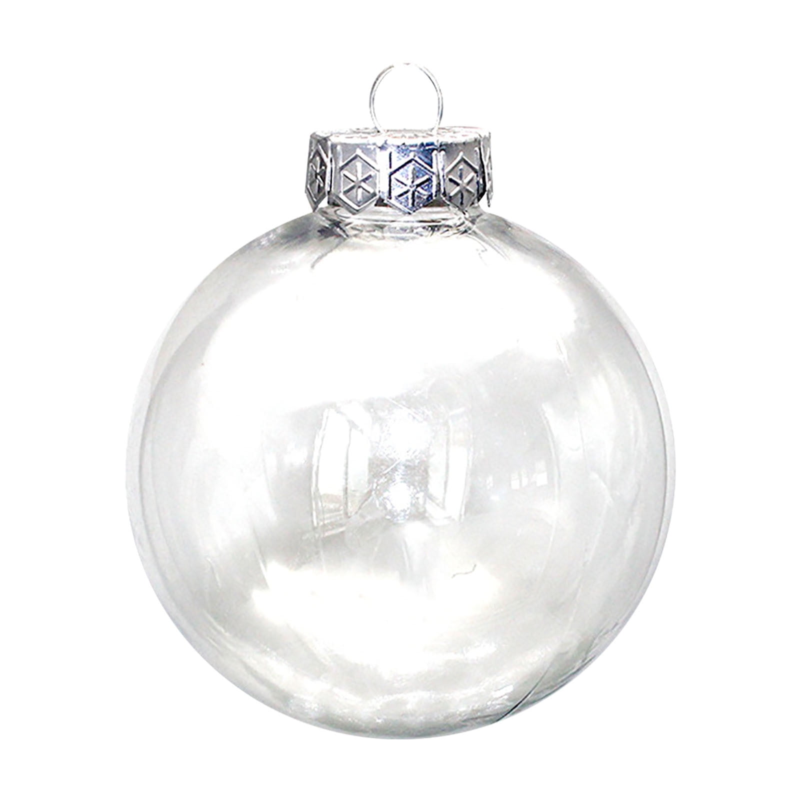 B Christmas Transparent Balls Car Balls Hanging Refillable Plastic ...