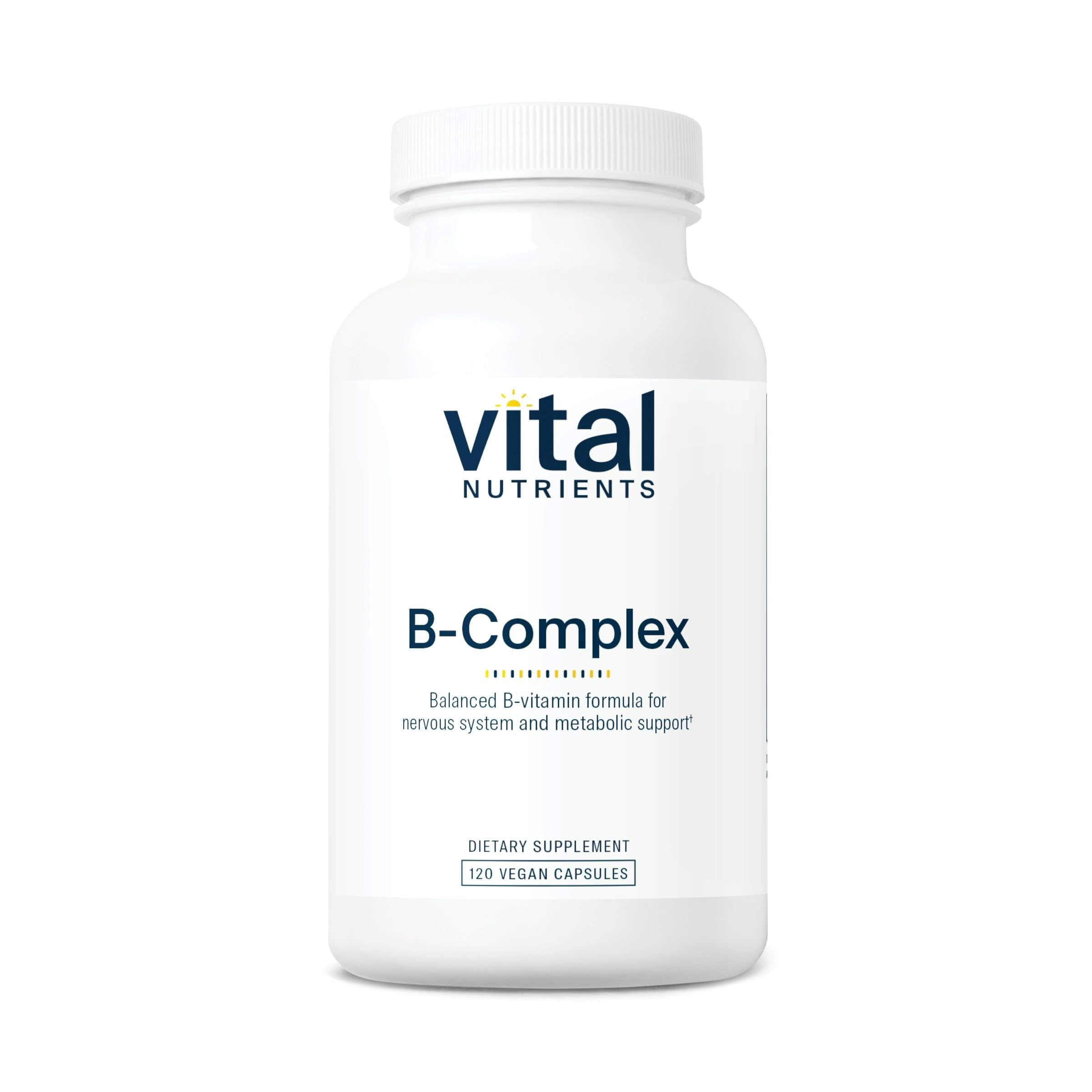 Vital Nutrients Vitamin B-Complex | Vegan High-Potency Methylated B ...