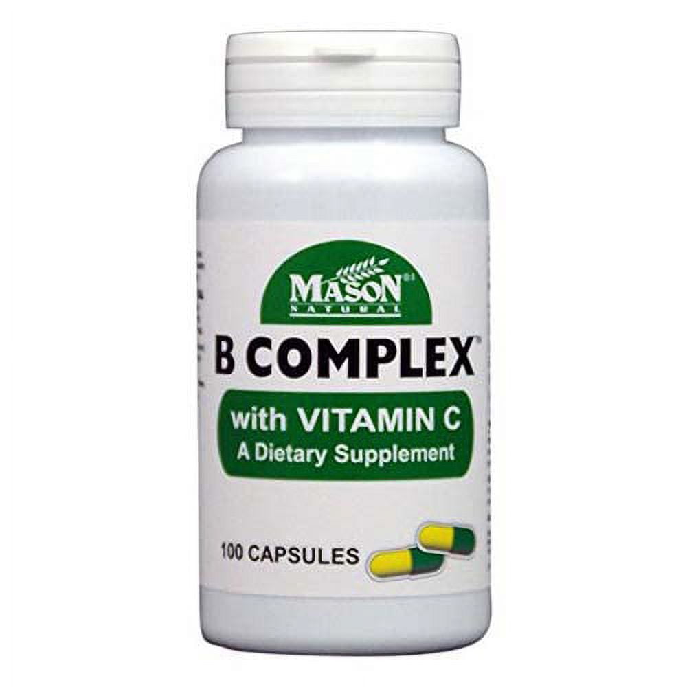 B Complex With Vitamin C Capsules, By Mason - 100 Ea, 2 Pack - Walmart.com