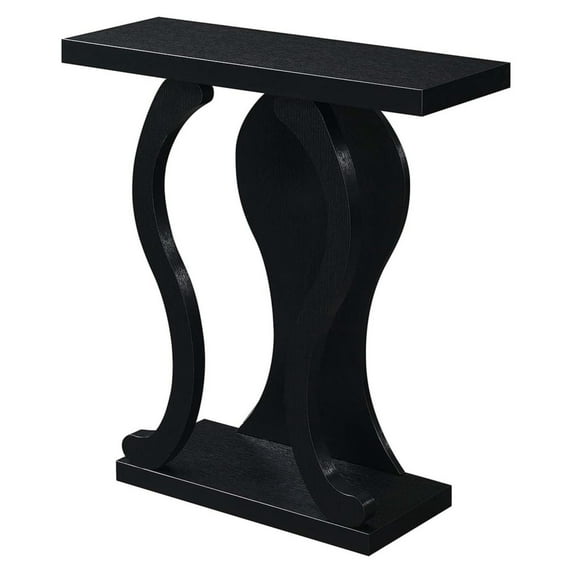 B Console Table 31.5" - Modern Sofa Table with Storage Shelves, Narrow ...