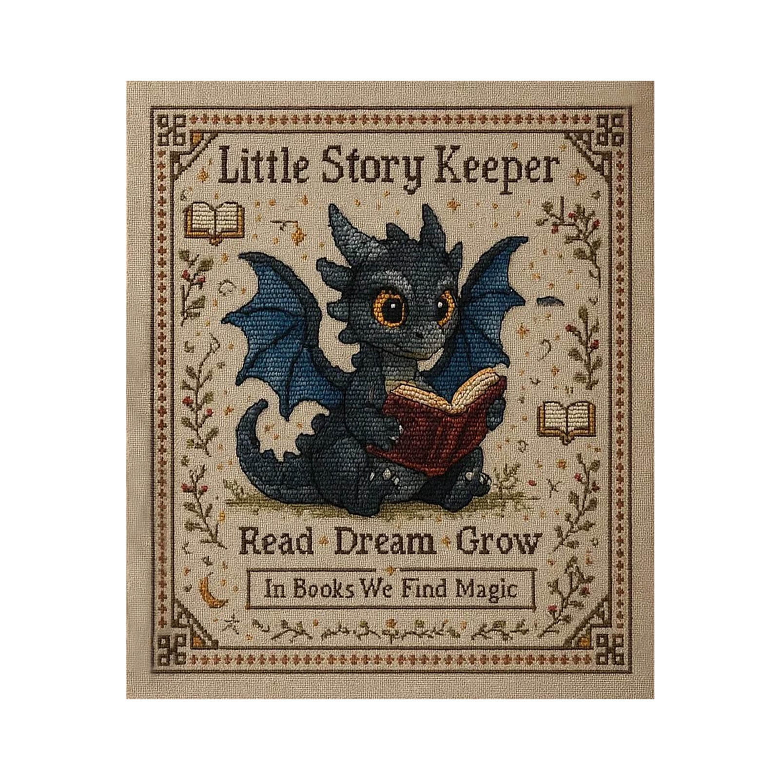B Cross Stitch Embroidery Kit Dragon Pattern Design B Home Decor Craft ...