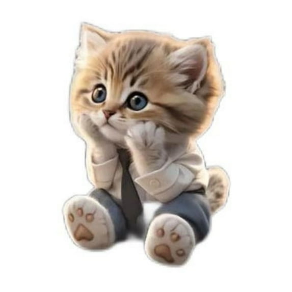 B Cute Cat Acrylic Car Vent Clip Diffuser For Essential Oils Air ...