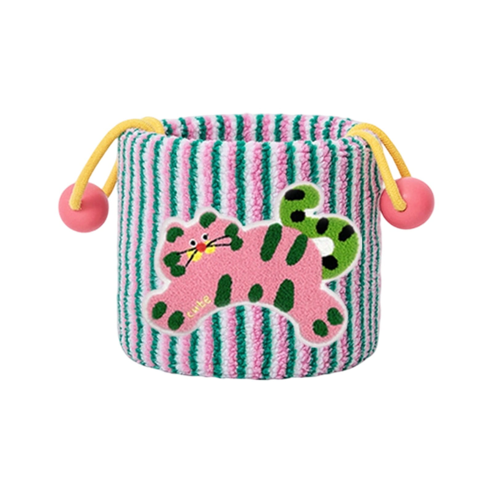 B Cute Desktop Storage Basket With Cotton Rope Handles For Organizing ...
