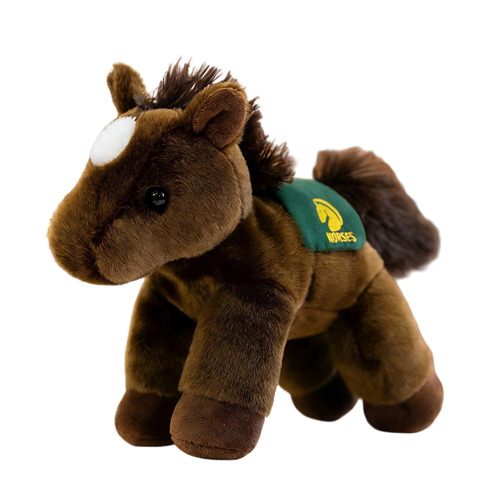 B Cute Plush Pony Simulation Ornament Stress Relief Squeeze Toy With ...
