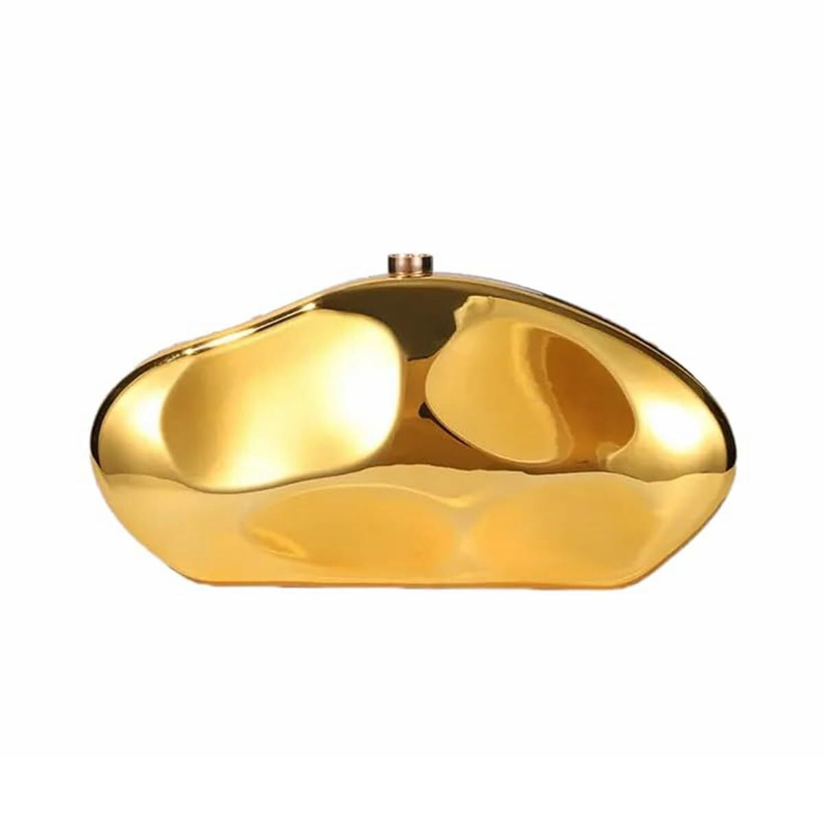 B Cute Shell Shape Acrylic Clutch Trendy Egg Purses and Handbags Bridal ...